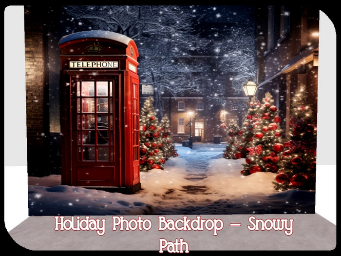 Second Life Marketplace - [AE] Photo Backdrop - Snowy Path